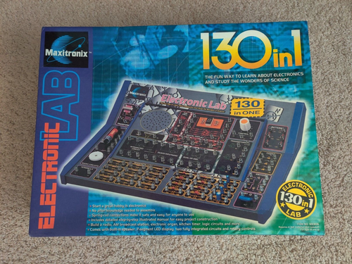 Vintage Maxitronix 130-in-1 Electronic Lab MX-906 Electronics & Science ...