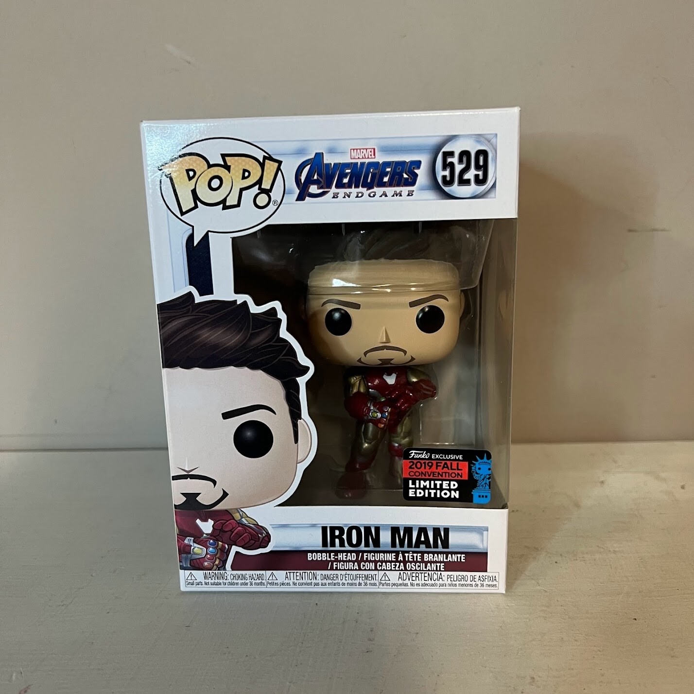 NEW Funko Pop! Marvel Avengers Endgame Iron Man #529 2019 NYCC ...