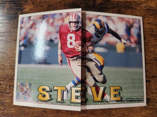 1994 Pacific Steve Young Triple Folder 3x5 Oversized #29 San Francisco ...