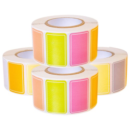4 Rolls Colored Sticker Labels Multipurpose Stickers Self Adhesive | eBay