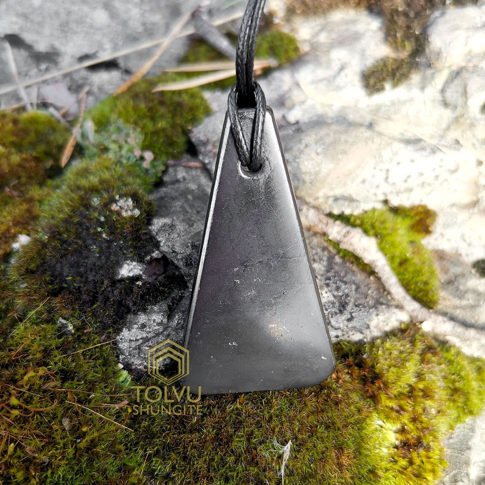 Shungite necklace "Revival" amulet pendant made of real Karelian shungite, Tolvu | eBay