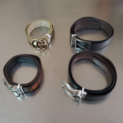 Lot of 4 Belts Women’s Leather Faux Leather Various Sizes, Colors ...