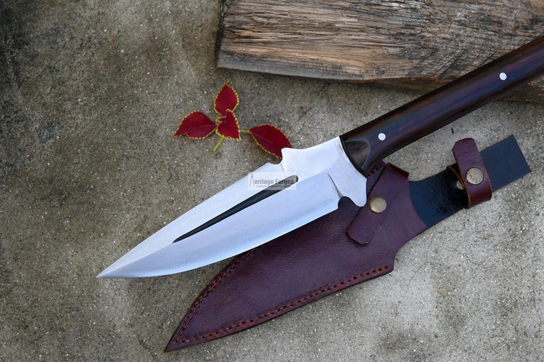 Custom Handmade Carbon Steel Blade Tactical Viking Spear | Hunting ...