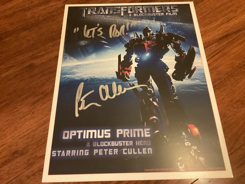 PETER CULLEN SIGNED AUTOGRAPHED TRANSFORMERS OPTIMUS PRIME | eBay