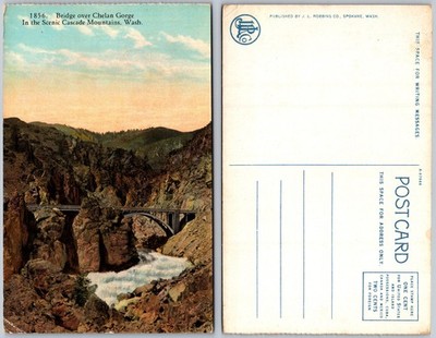 Bridge Over Chelan Gorge Cascade Mountains WA Postcard | eBay