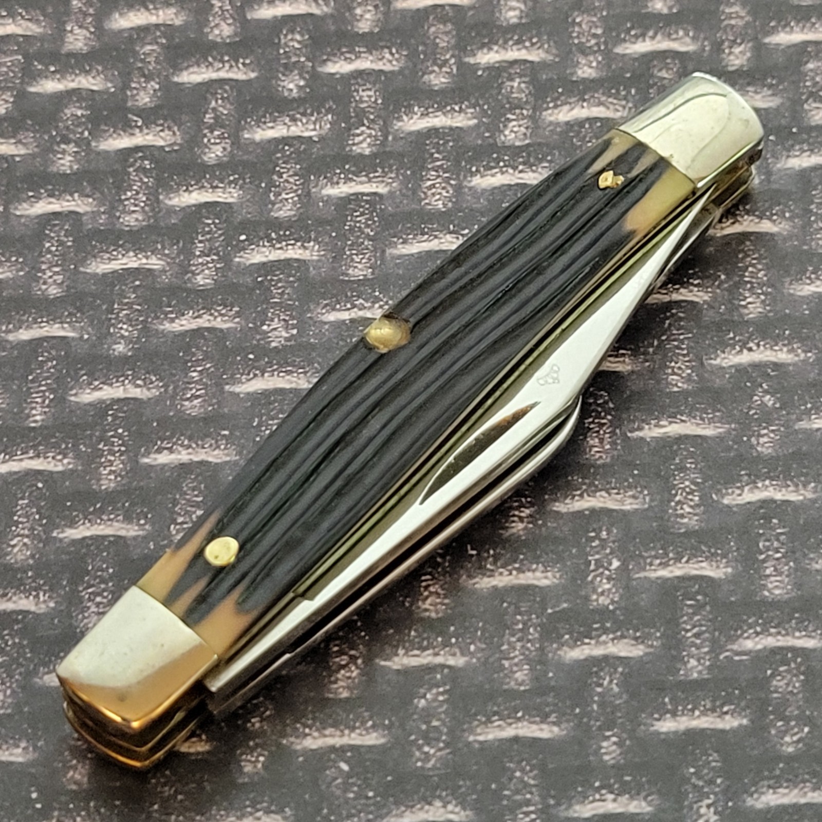 Queen #16 Stockman Knife USA Winter Bottom Handles SS Blades 3 3/8 ...