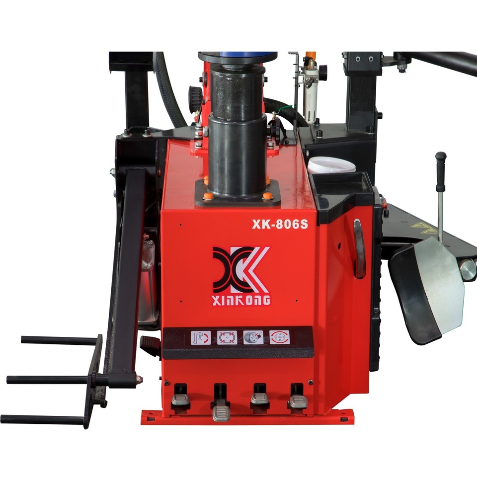 XK 806S Auto Tire Machine 2.0HP 14”-28” Rim Clamp Wheel Changer Repair ...