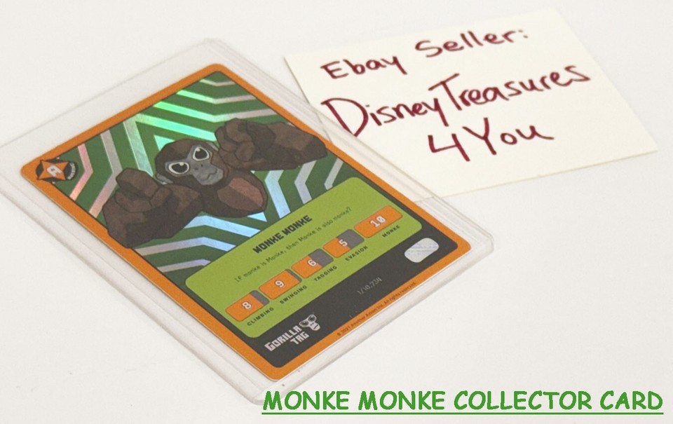 Gorilla Tag Monke Collector Trading Card Makeship Holo Limited Edition ...