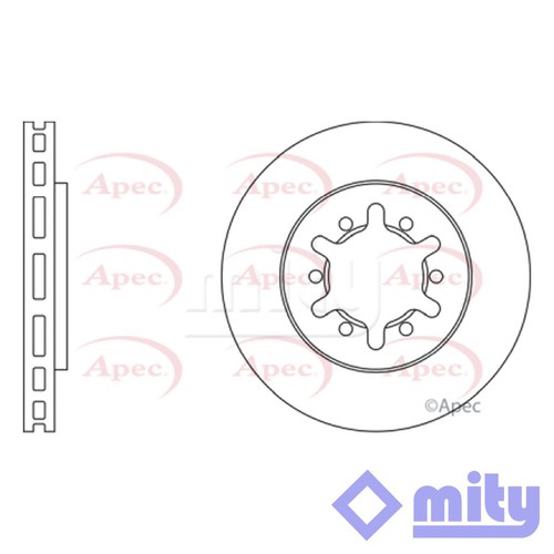 Fits Nissan Pickup 1998-2008 Urvan 1987-1996 Brake Disc Front Mity ...