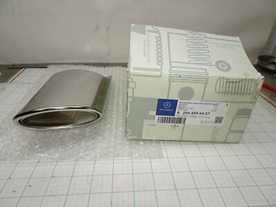 Mercedes Benz 204 490 64 27 Exhaust Tail Pipe End Tip Cover RH OEM NOS ...