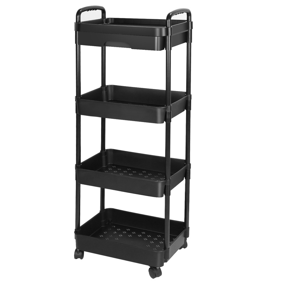 Movable Rolling Utility Cart Storage w/ Drawer Lockable Wheels ...