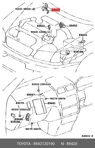 Genuine OE Sensor Vacuum 8942120190 for Toyota 89421-20190 | eBay.de