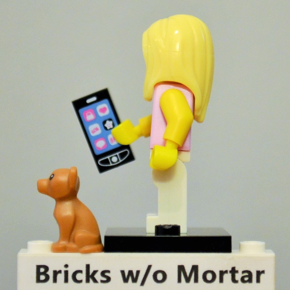 New Genuine LEGO Trendsetter Minifig with Dog and Cell Phone Series 10 ...