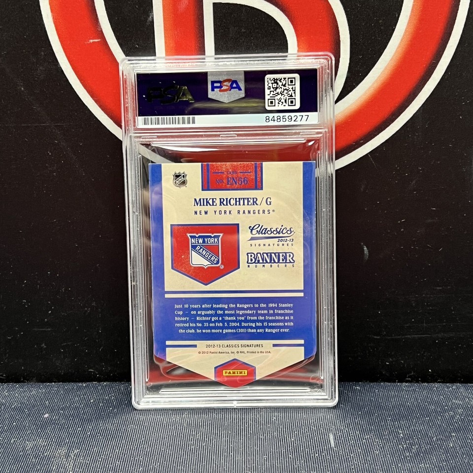 2012-13 Mike Richter Classics Signature Banner Numbers #EN56 ...