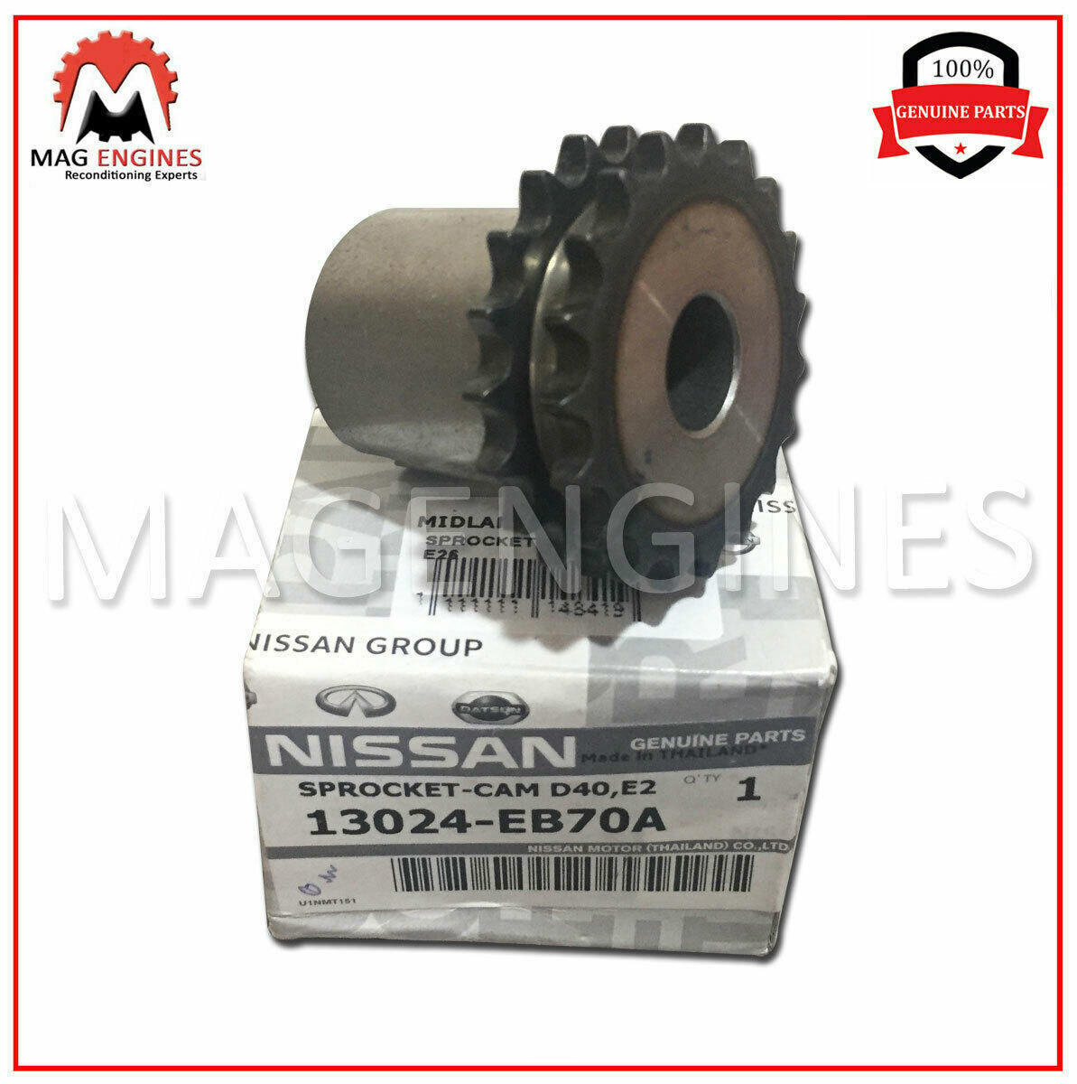 13024-EB70A x2 GENUINE CAMSHAFT SPROCKET SET NISSAN YD22 YD25 ...