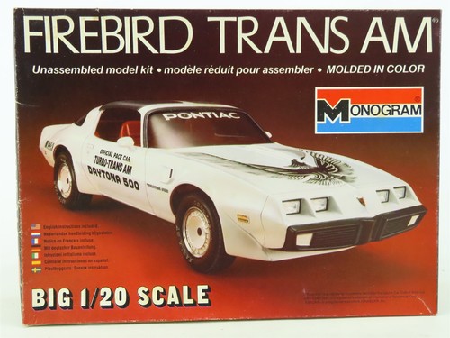 1:20 Scale Monogram Model Car Kit #2407 Firebird Trans Am Partially ...