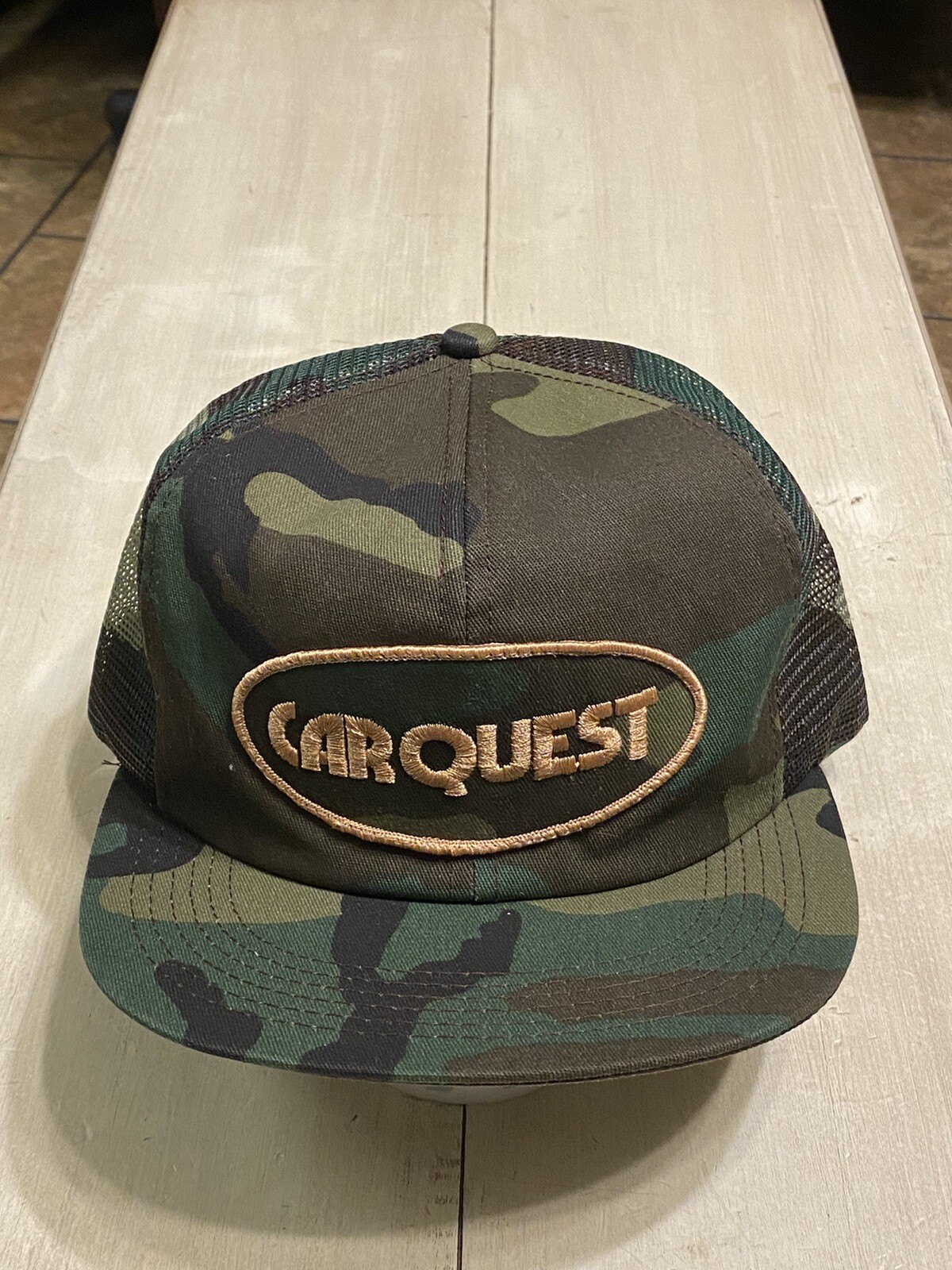 Vintage Old School Camo CARQUEST Camouflage Patch Tru… - Gem