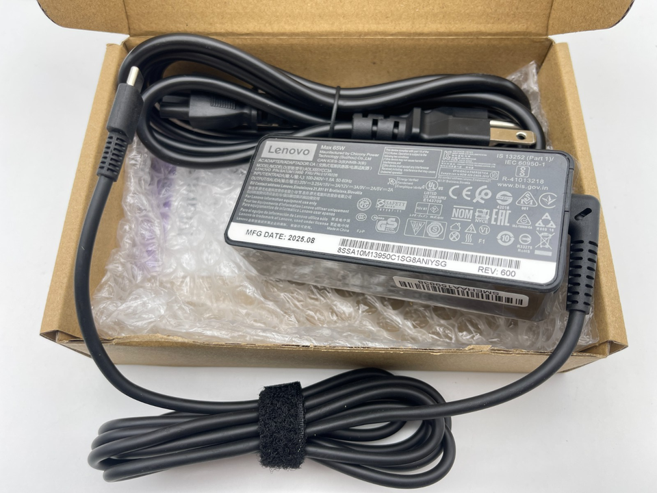 Genuine 65W TYPE-C Charger For Lenovo Thinkpad T480 T480s T580 T580s ...