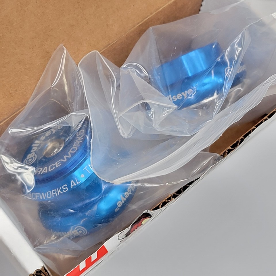 NEW - BULLSEYE BMX 1 1/8" RACEWORKS PRESS IN HEADSET - ANODIZED BLUE ...