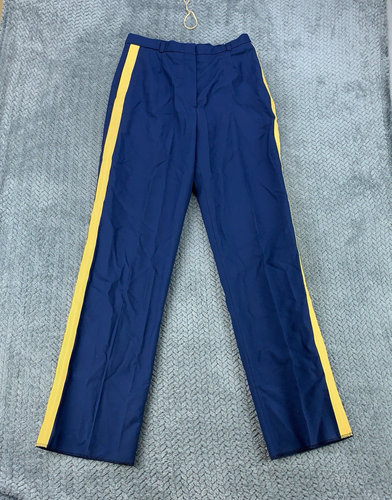 US ARMY Dress Blue Uniform Pants Trousers Slacks Women's 14MR Gold ...