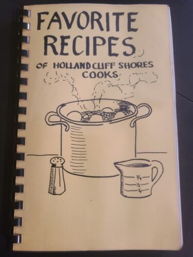 Vintage Holland Cliffs Shores Association MD Recipe Cookbook | eBay