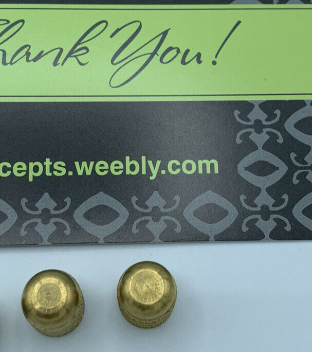 2 Pack 1/4" Test Cock Dust Cap SAE Brass Cap 1/4 In Flare Fitting ...