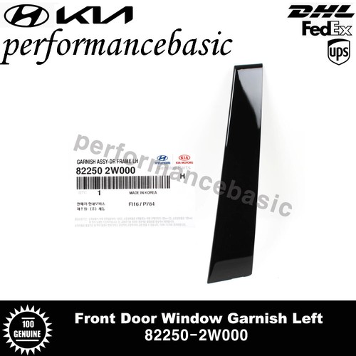 New OEM 822502W000 Front Door Window Garnish Left LH for Hyundai Santa ...