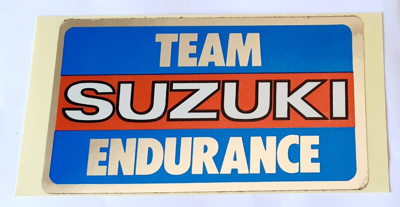 VECCHIO ADESIVO MOTO / Old Sticker TEAM SUZUKI ENDURANCE (cm 10 x 6) | eBay