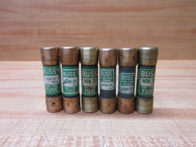 Buss NON-20 Bussmann Fuse Cross Ref 4XF91 (Pack of 18) | eBay