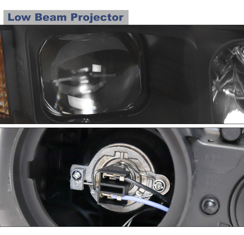 For 2011 2012 2013 2014 Ford Edge LED Tube Projector Headlights ...