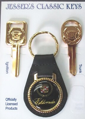 NOS Black 42G3 Cadillac ELDORADO Classic Gold A/B Keys 1983 1984 1985 ...