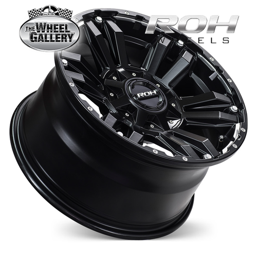 ROH Vapour 18x9 5/150 Matt Black Machined Set of Alloy Wheels | eBay ...