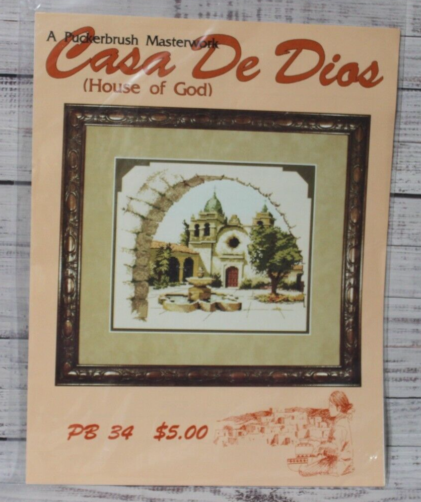 CASA DE DIOS (House of God) cross stitch chart PUCKERBRUSH | eBay
