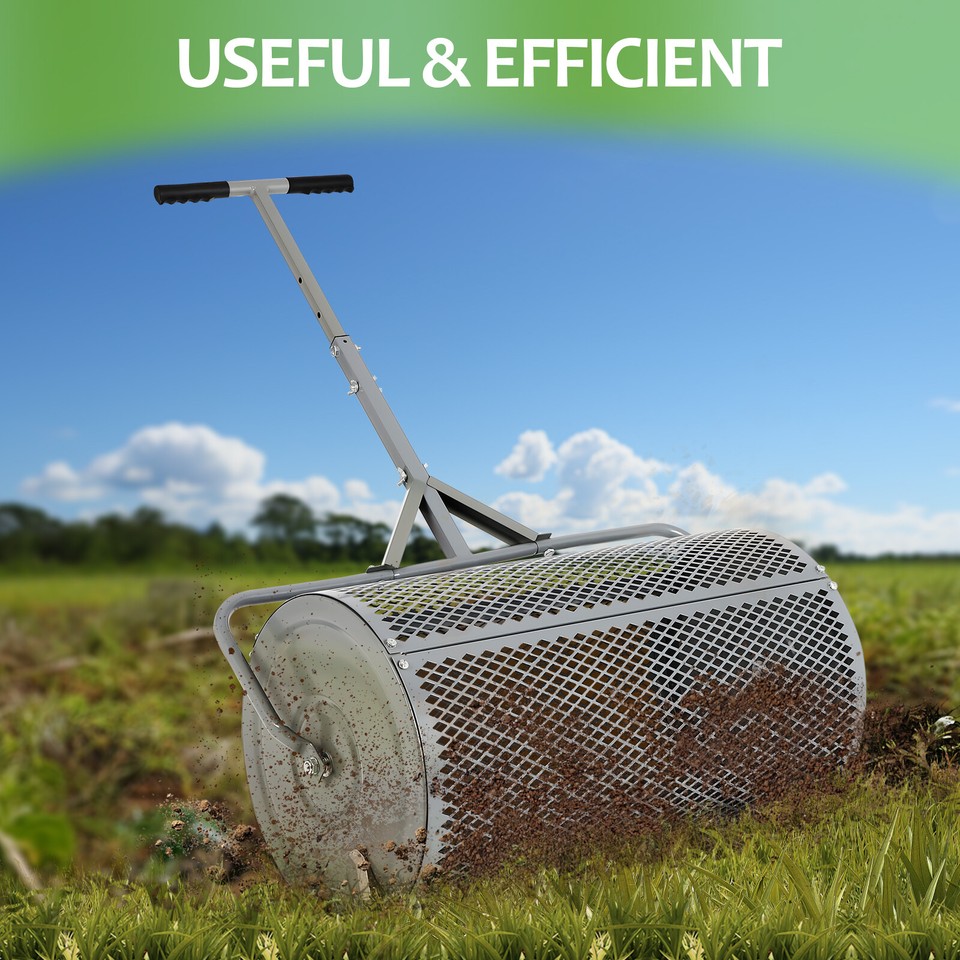 27inchs Compost Spreader for Lawn and Garden Durable Fertilizer ...