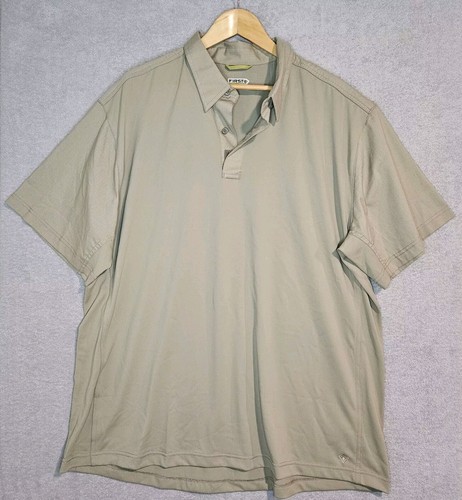 First Tactical Polo Shirt Mens XXL 2XL Tan Short Sleeve Range Workwear ...