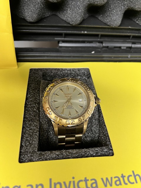 invicta mens watch 47mm Ocean Ghost Diver Automatic Bracelet Gold Mod ...