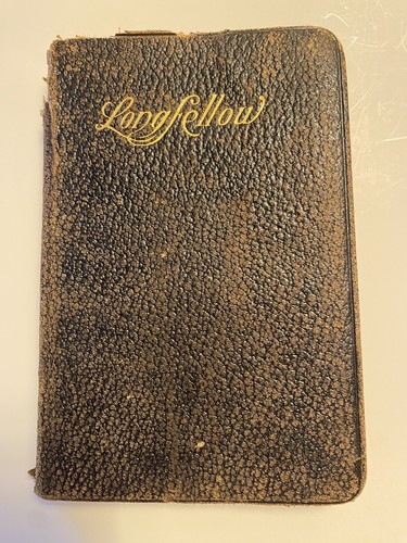 Poems of Henry Wadsworth Longfellow Leather Covered Book 1899 “Voices ...