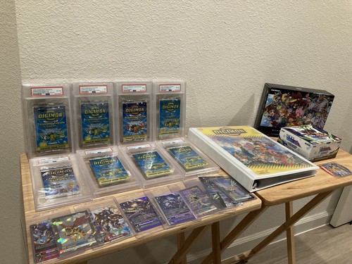 PSA Lot DIGIMON Booster Pack Exclusive Preview 1st EDITION Series 1 + 2 ...