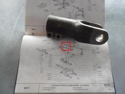 FORCELLA BARRA TIRANTE STERZO FIAT 690 691 180 FIAT 4520707 ERREVI ...