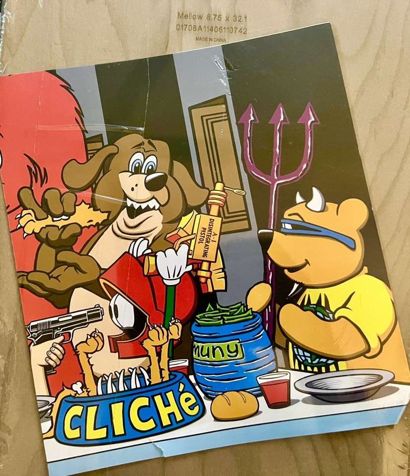 RARE! Signed By Artist Marc Mckee “Last Supper” Cliche Skateboard Deck ...