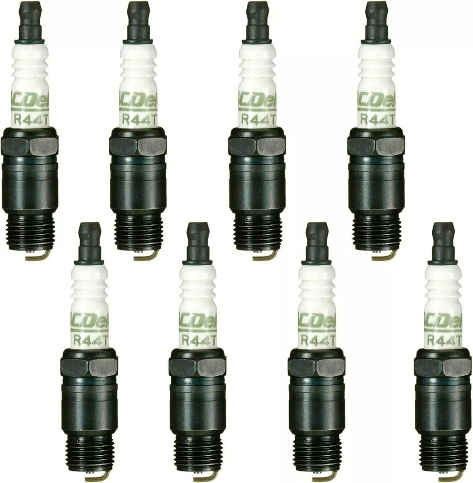 AC Delco R44T Spark Plugs Conventional Set of 8 for Chevy GMC Pontiac ...