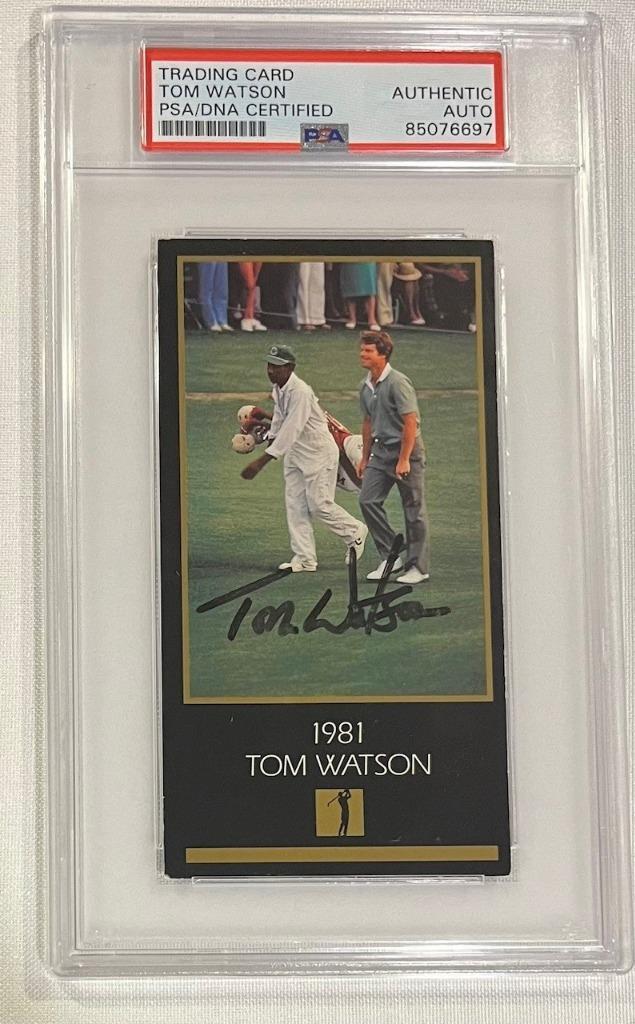 Tom Watson - Masters Signed / Autographed Gland Slam Venture Card GSV ...