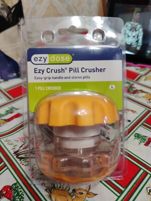 EZY DOSE EZY CRUSH PILL CRUSHER EASY-GRIP HANDLE Makes Pill Crushing Easy NEW | eBay