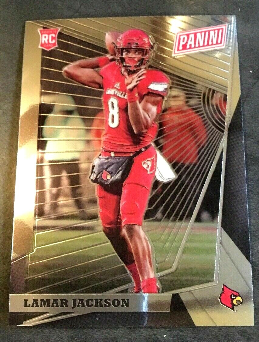 Lamar Jackson RC 2018 Panini CHROME Rookie Card#87-Ravens QB RC GOAT ...