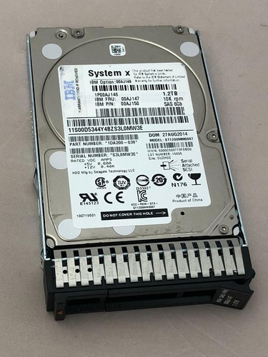 IBM 00AJ147 IBM 1.2TB 2.5" 10K HDD 00AJ146 00AJ150 | eBay