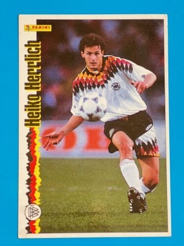 HEIKO HERRLICH Panini EURO 96 Deutschland sticker figurina XL card no ...