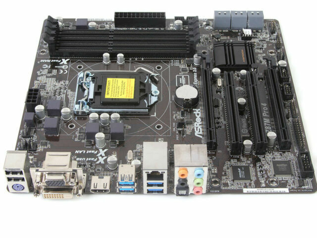 ASRock Technology Z87m Pro4 Z87 LGA 1150 Intel HDMI DVI VGA Usb3.1 ...
