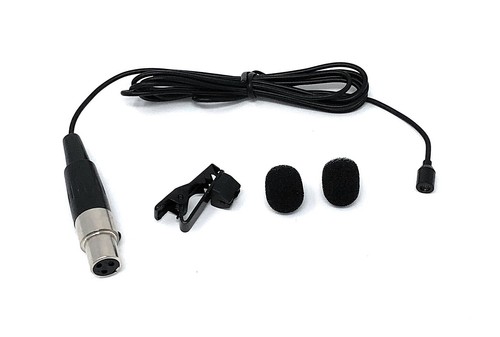 Black Lavalier Lapel Mic for AKG/Samson Wireless Bodypack Transmittes ...