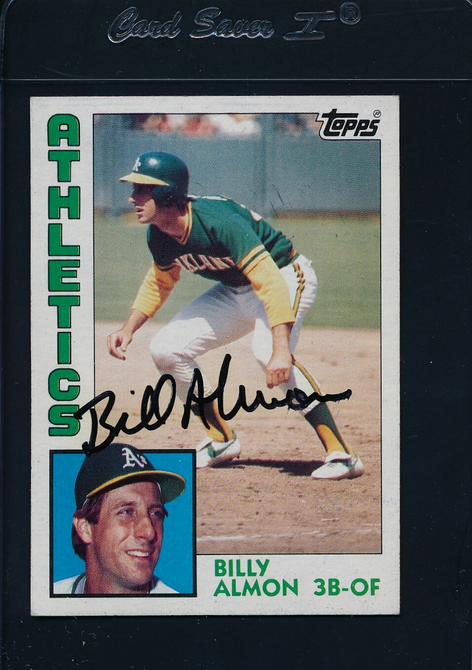 1984 Topps #241 Billy Almon A's Signed Auto *14293 | eBay