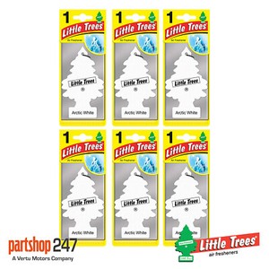 6 x Arctic White Little Trees Magic Tree Car Home Air Freshener ...